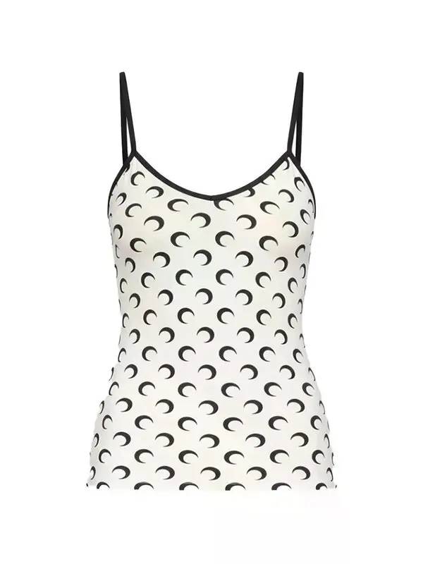 MARINE SERRE Moon Print Top - White