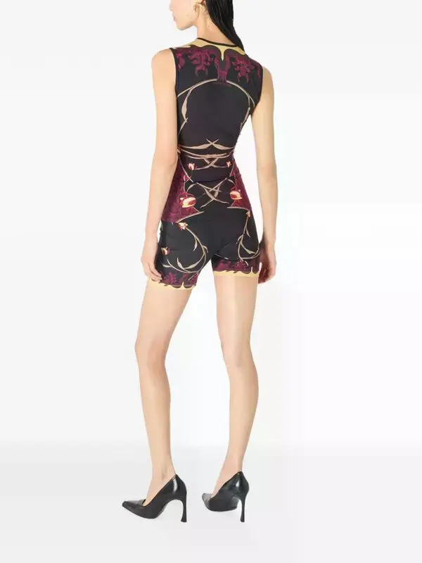 MARINE SERRE Printed Sleeveless Top