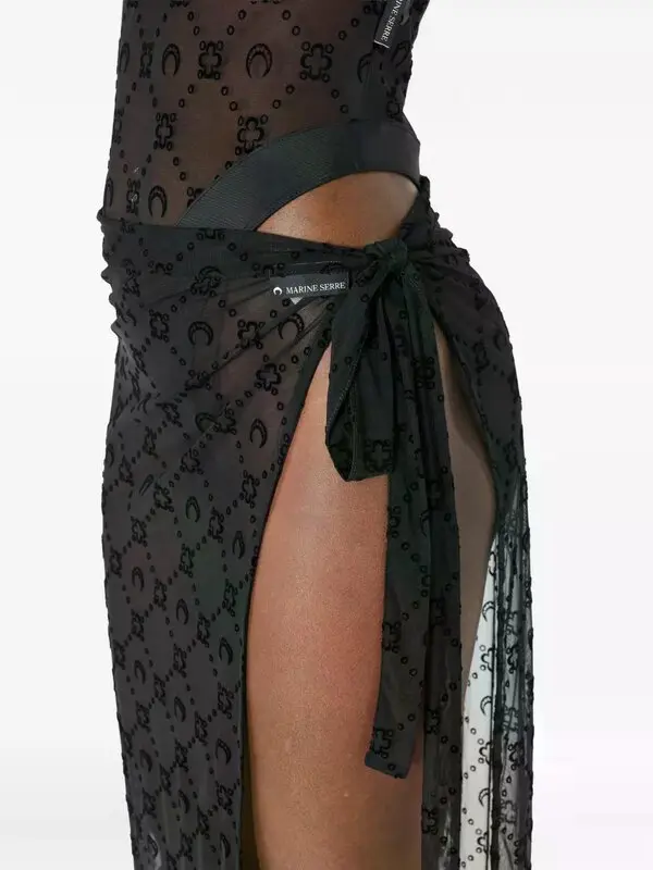 MARINE SERRE Moonogram Cover-up - Black