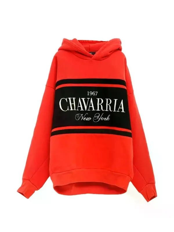 WILLY CHAVARRIA Gilroy Graphic Print Hoodie - Red