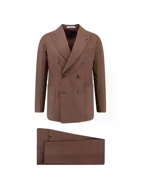 Tagliatore Double-breasted Suit - Brown