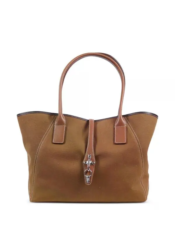 FAY Panelled Tote Bag - Brown