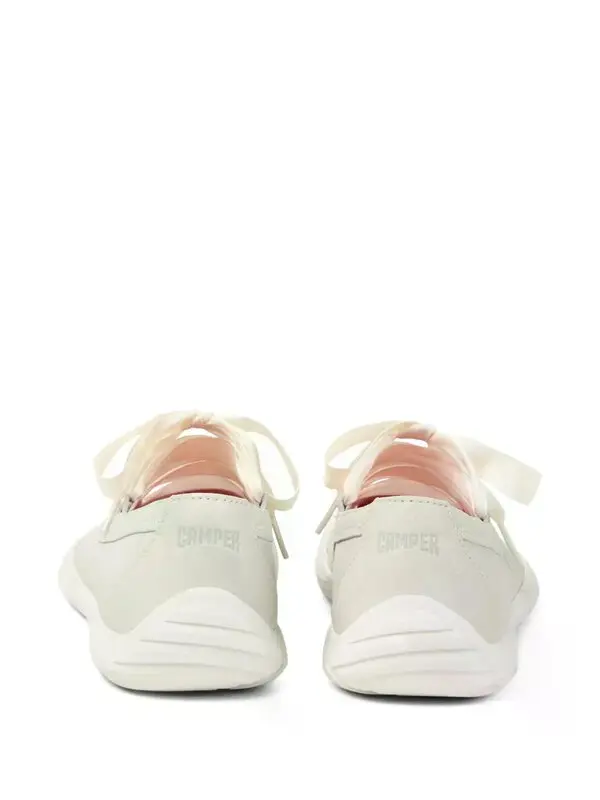 Camper Ribbon Leather Ballerinas - Neutrals