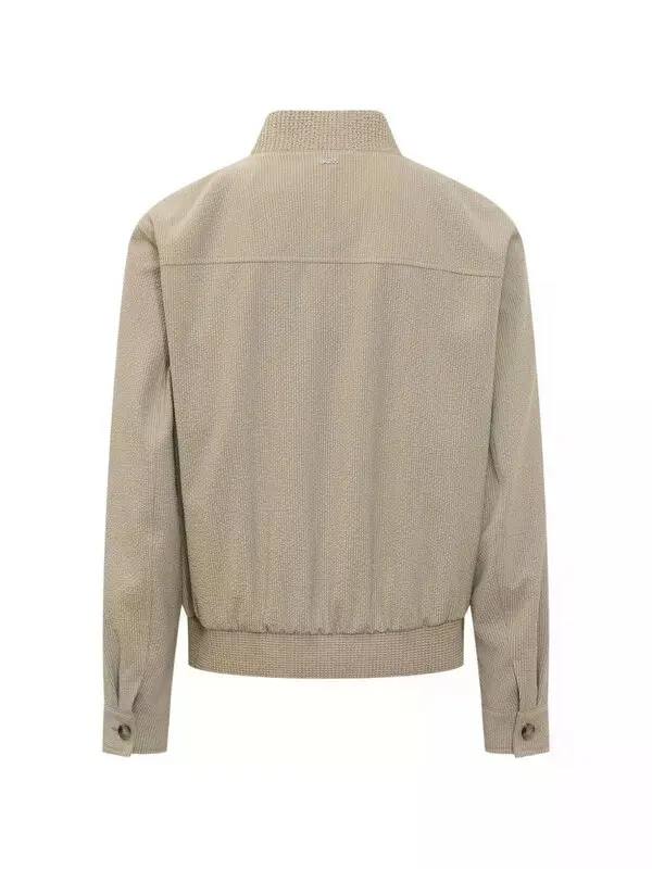 BOSS Zip-up Bomber Jacket - Neutrals