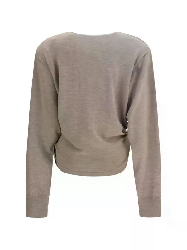 Magda Butrym Knot-detail Sweater - Neutrals