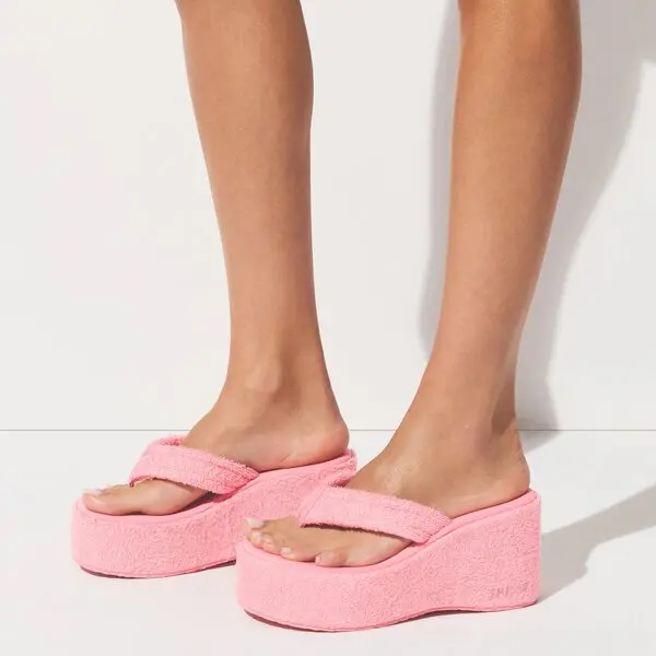 SKIMS Platform Terry Sandal - Melon
