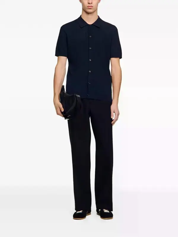 Sandro Openwork Shirt - Blue