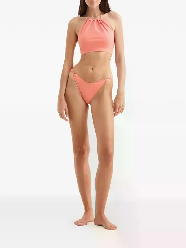 ERES Apollonia Halterneck Beaded Bikini Top - Pink
