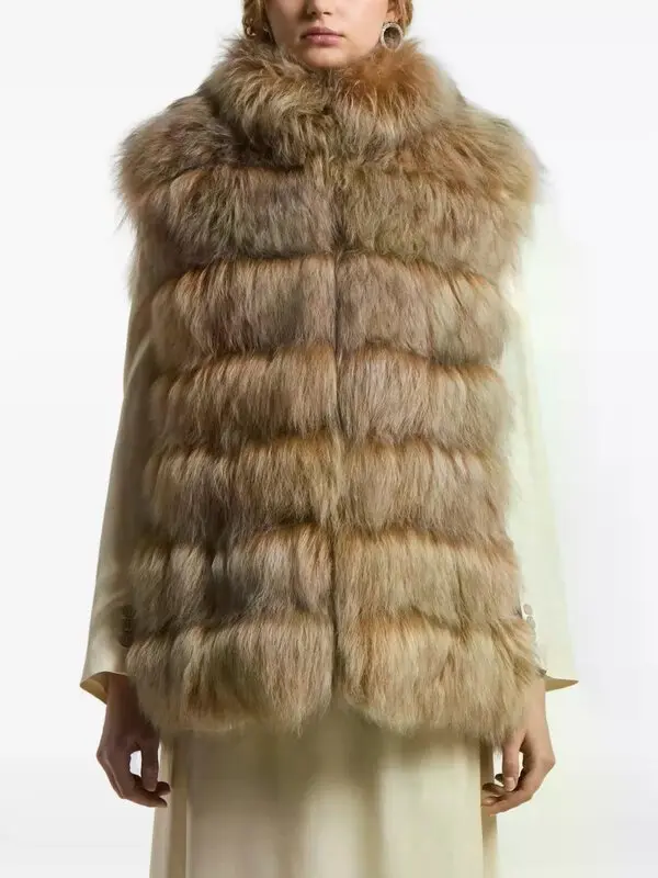 Peserico Shearling Vest - Neutrals