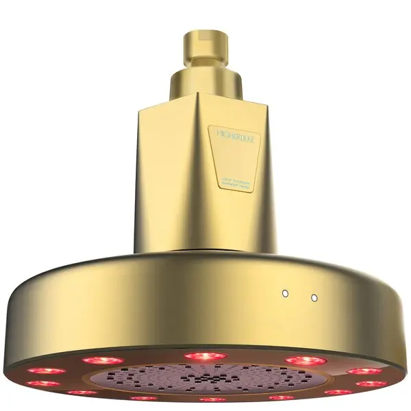 HIGHERDOSE Red Light Shower Filter- Polished Brass - One-color