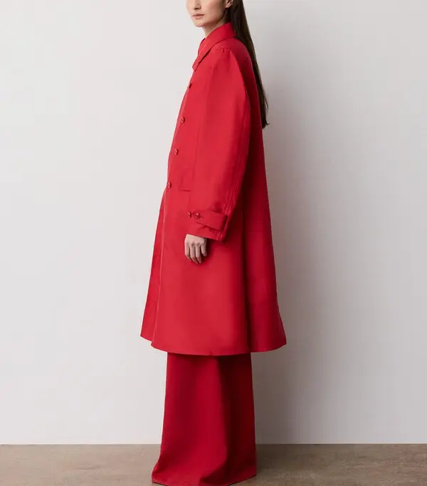 Ralph Lauren Silk-blend Raquel Trench Coat
