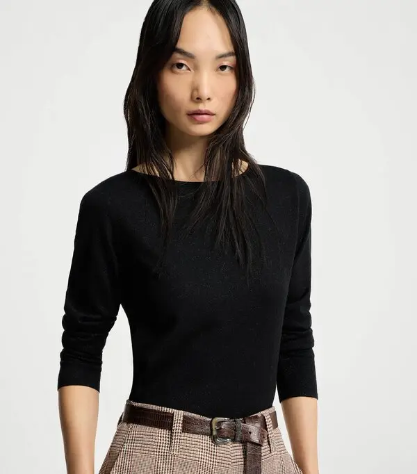 Brunello Cucinelli Cashmere-silk Blend Sweater - Black