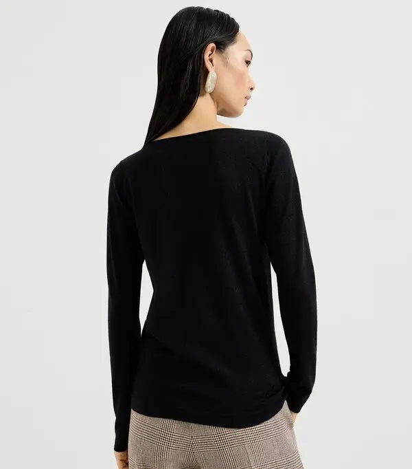 Brunello Cucinelli Cashmere-silk Blend Sweater - Black