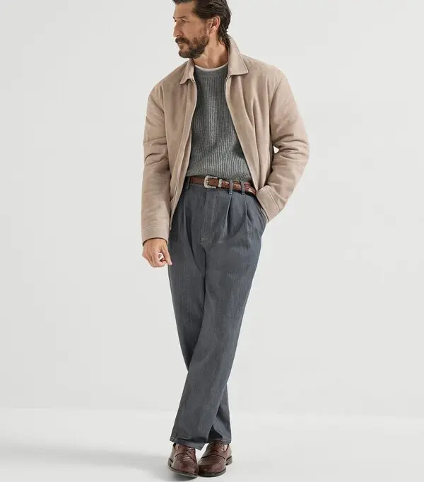 Brunello Cucinelli Cashmere Ribbed Sweater - Grey