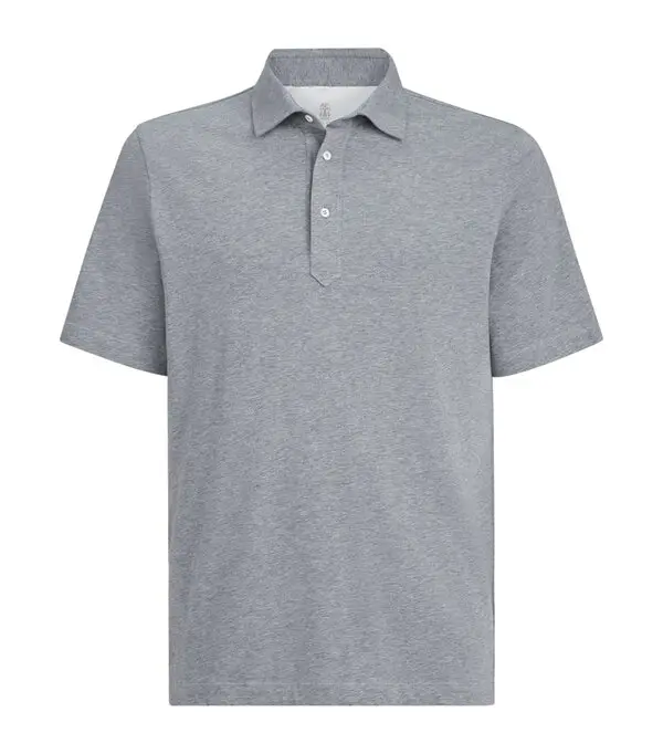 Brunello Cucinelli Cotton Jersey Polo Shirt