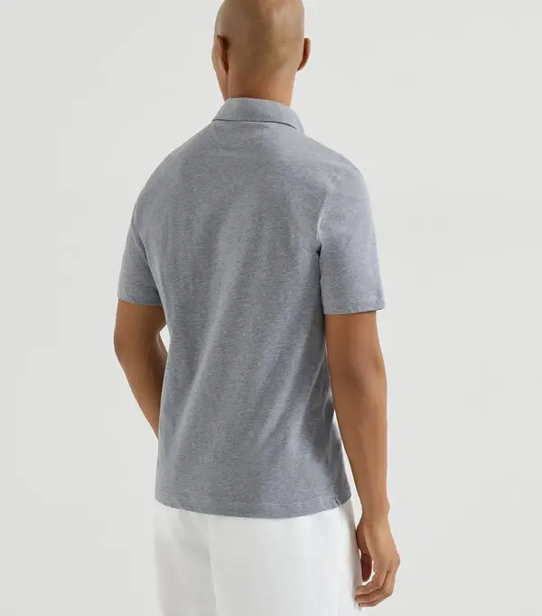 Brunello Cucinelli Cotton Jersey Polo Shirt