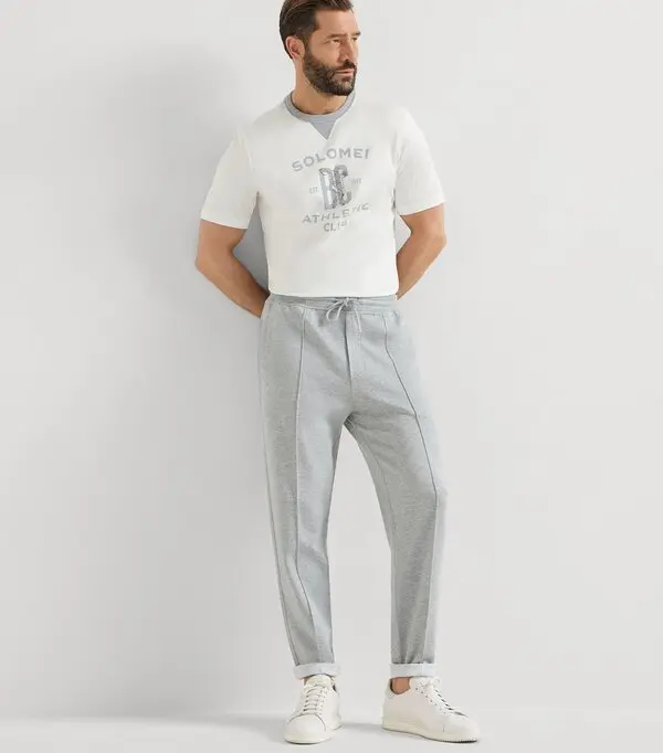 Brunello Cucinelli Cotton-blend French Terry Sweatpants - Grey