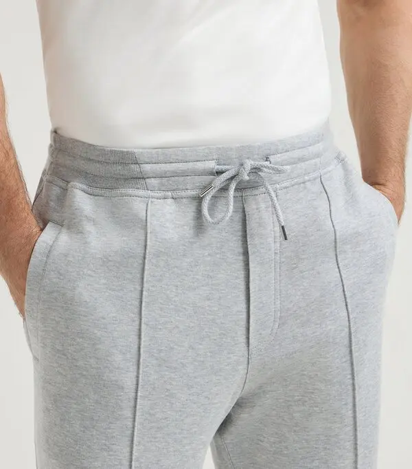 Brunello Cucinelli Cotton-blend French Terry Sweatpants - Grey