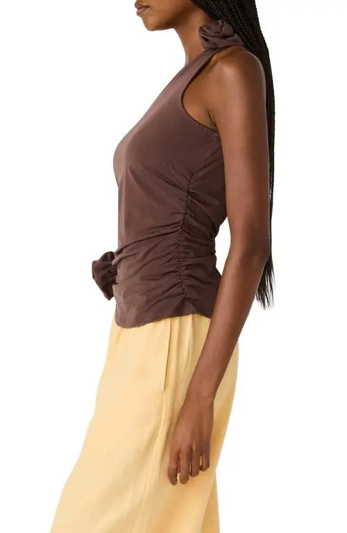 Steve Madden Asymmetric Ruched Tank