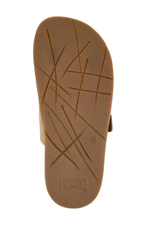 Camper Lluc 2-strap Sandal - Medium Brown
