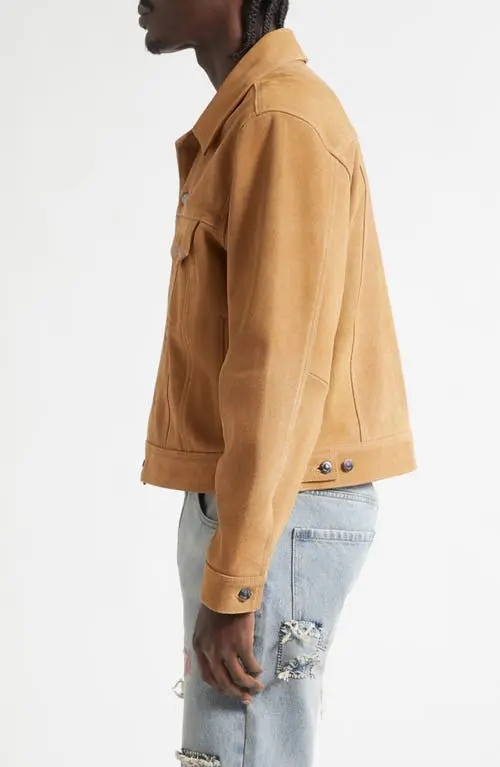 MIDNIGHT RODEO 1968 Suede Trucker Jacket - Tan