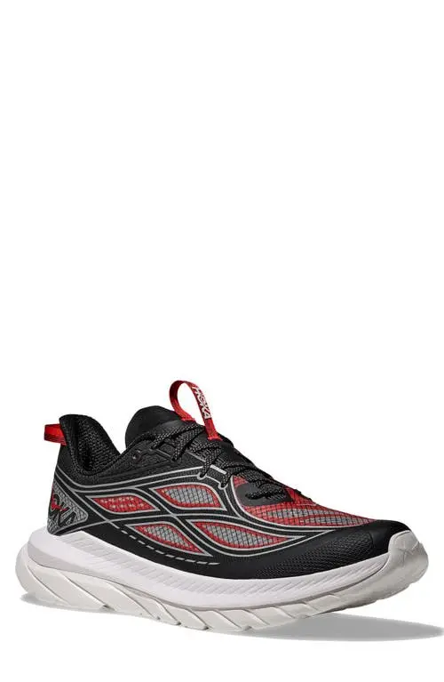 HOKA® Mach Remastered Sneaker - Carbon Black/habanero