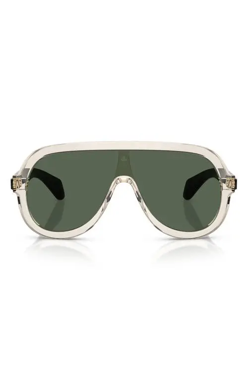 Moncler Sunsette 130mm Aviator Sunglasses - Butter/solid Dark Green