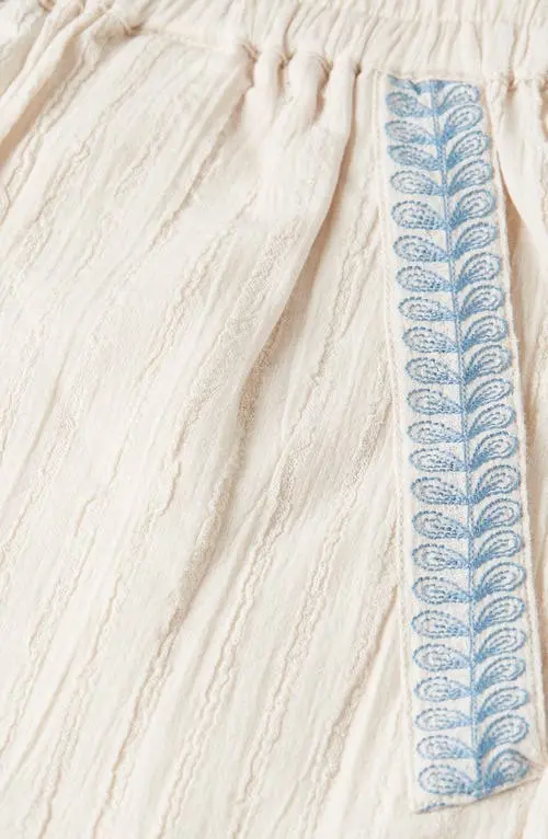 Scotch & Soda Embroidered Cotton Crepe Shorts