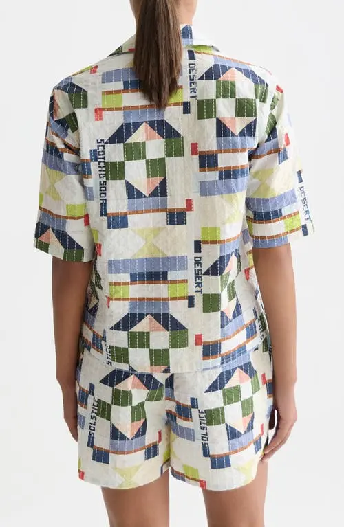 Scotch & Soda Embroidered Cotton Button-up Shirt