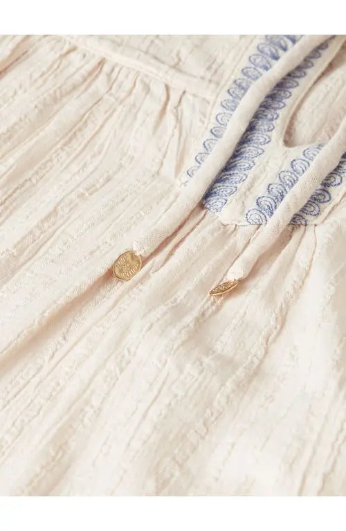 Scotch & Soda Embroidered Cotton Crepe Top