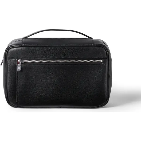 Brunello Cucinelli Grained Leather Beauty Case - Black