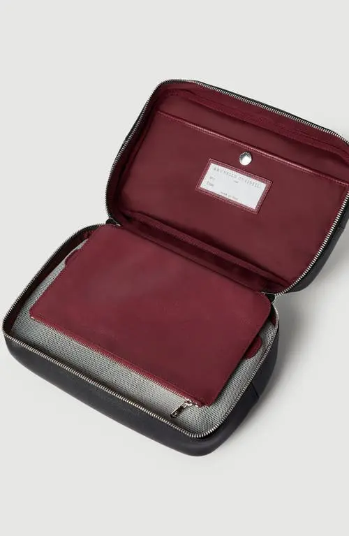 Brunello Cucinelli Grained Leather Beauty Case