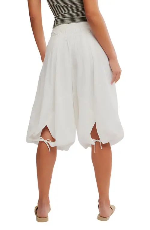 Free People Calle Bubble Crop Cotton Blend Pants