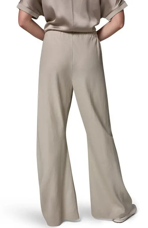 Donna Karan New York Linen Blend Wide-leg Pants - Sandstone