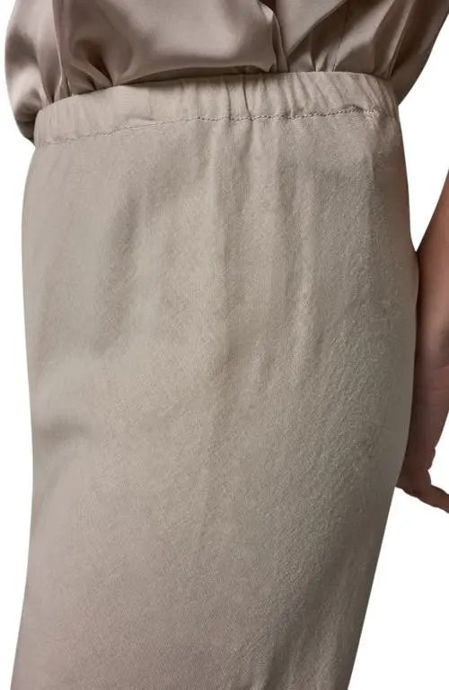Donna Karan New York Linen Blend Wide-leg Pants - Sandstone