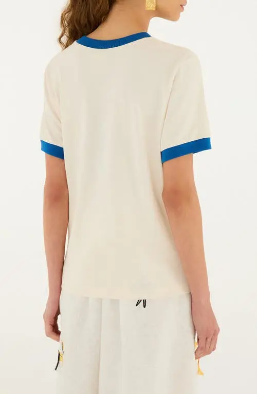 Farm Rio Beer Cap Logo Graphic Cotton Baby Tee - Off-white