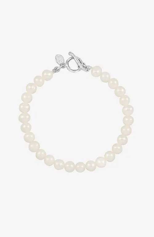 DOWER & HALL Timeless Freshwater Pearl Bracelet - Sterling Silver