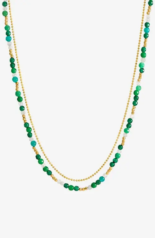 DOWER & HALL Evergreen Orissa Necklace - Yellow Gold Vermeil