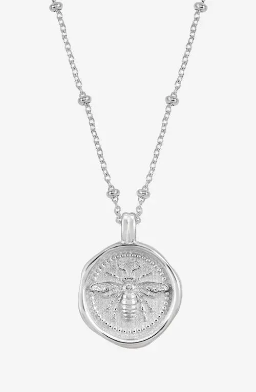 DOWER & HALL Queen Bee Talisman Necklace - Sterling Silver