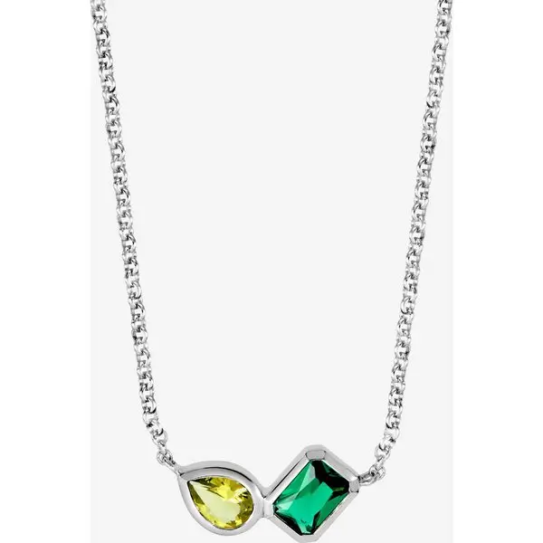DOWER & HALL Green Garnet & Peridot Duo Tutti Frutti Necklace - Sterling Silver