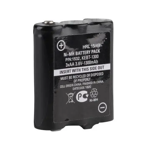 MOTOROLA SOLUTIONS Rechargeable 1300mah Battery For Motorola Talkabout Two-way Radios - Black