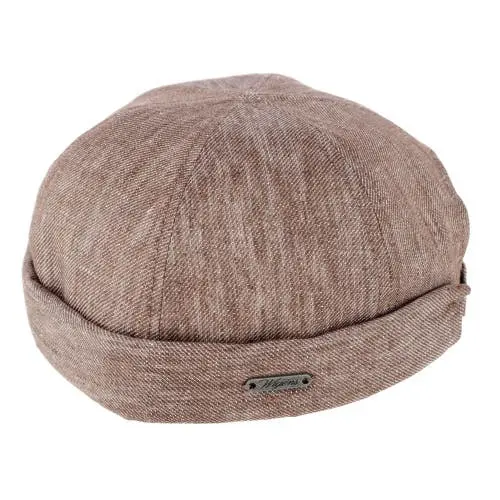 WIGENS Linen Docker Cap - Brown