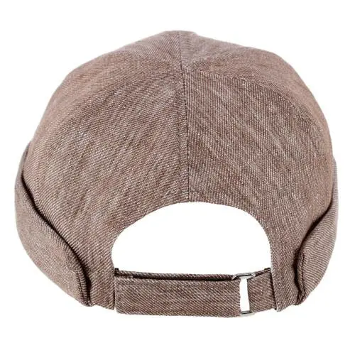 WIGENS Linen Docker Cap - Brown