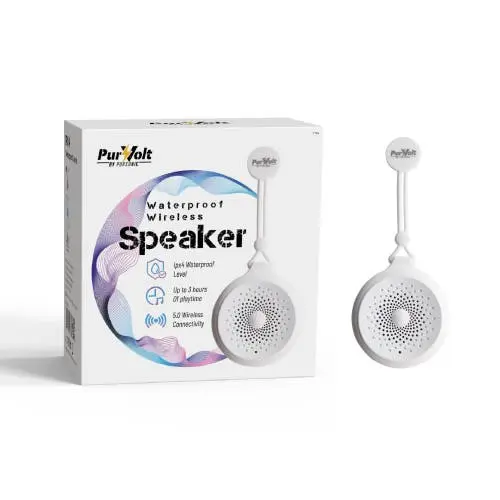 PURSONIC Waterproof Wireless Speakerportable Bluetooth Shower Speaker