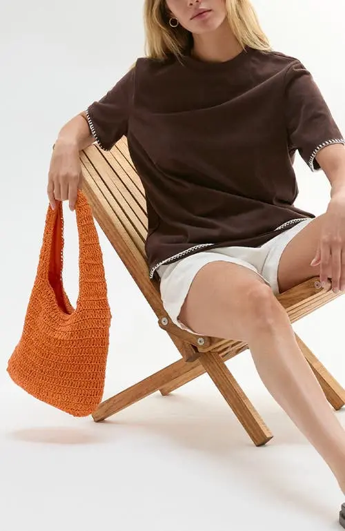 CRESCENT Mini Woven Top-handle Bag