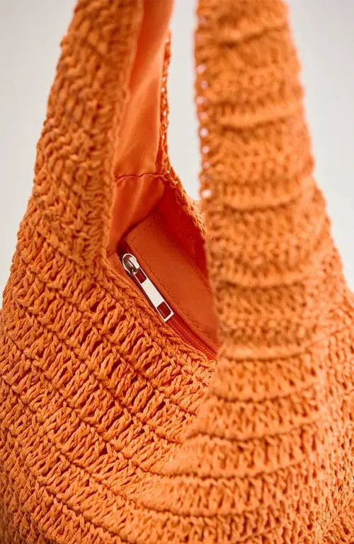 CRESCENT Mini Woven Top-handle Bag