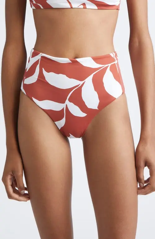 Max Mara Stilla Print Bikini Bottoms - Rust