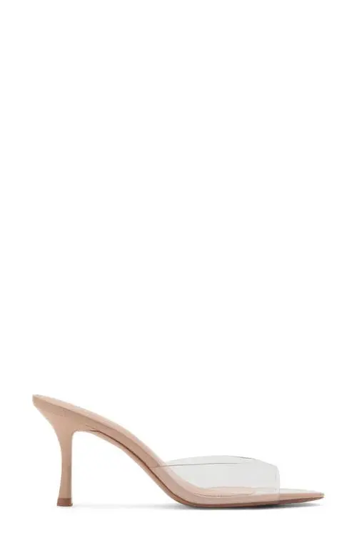 Mango Transparent Strap Stiletto Heel Slides
