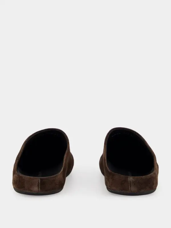 Officine Creative Babouche 001 Suede Mule Sandals - Brown