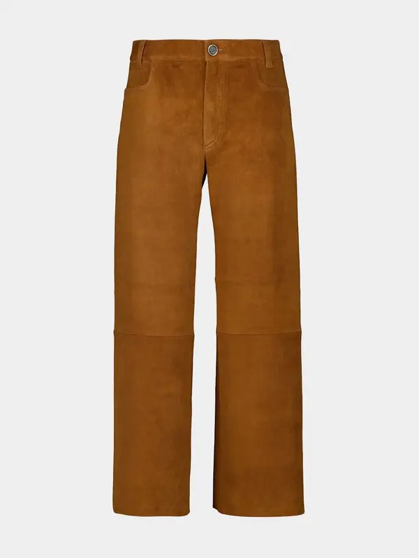 Stouls Coyote Lilou Stretch Leather Pants - Brown